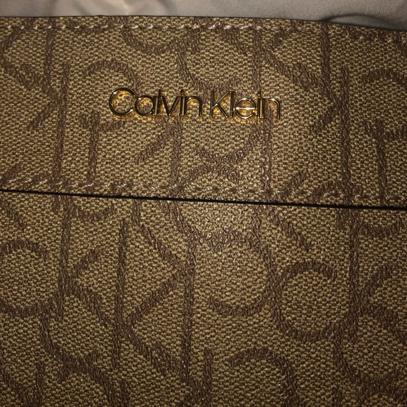Calvin Klein | Bags | Calvin Klein Monogram Zip Tote Bag | Poshmark